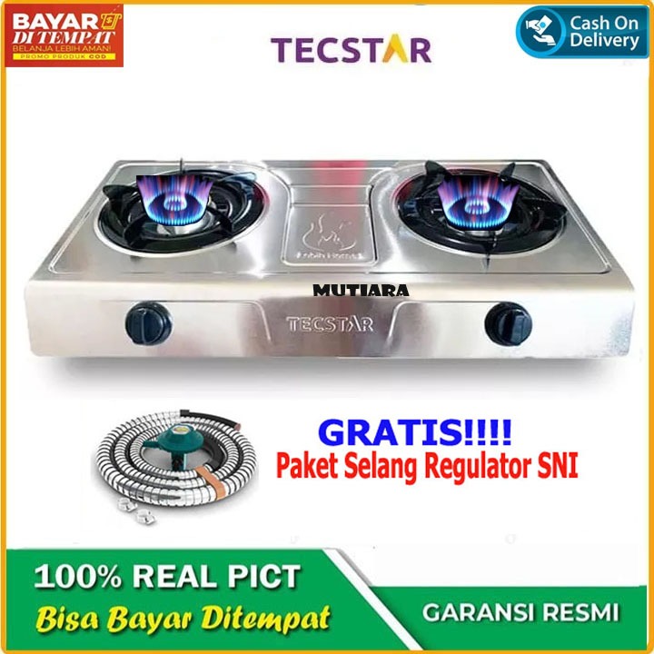 Jual Kompor Gas 2 Tungku Tecstar 688 CSJ - Stainless Tecstar 688 CSJ ...