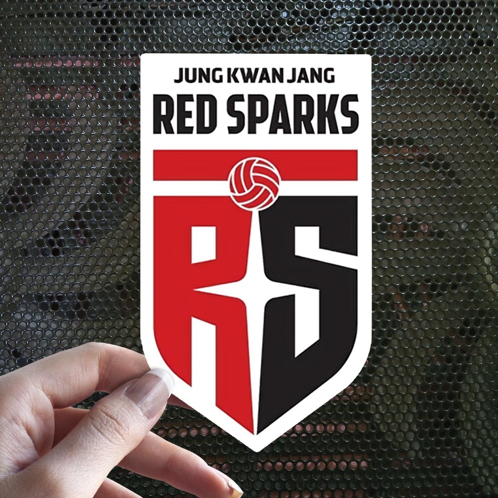 Jual Sticker Decal Vinyl Tahan Air Red Sparks Tim Voli Putri Korea ...