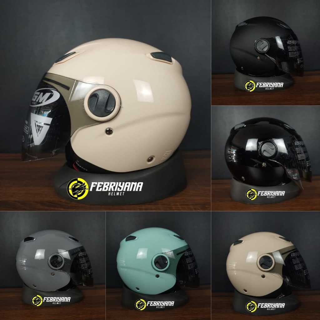 Jual HELM GM HIJAB VENUS SOLID | HELM HIJAB PEREMPUAN | Shopee Indonesia