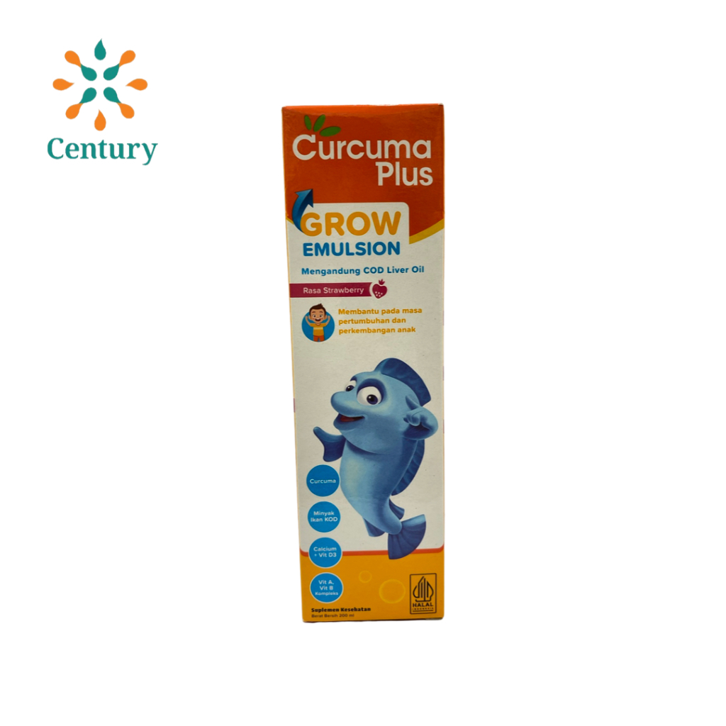 Jual Curcuma Plus Emulsion Syrup Strawberry 200ml | Shopee Indonesia