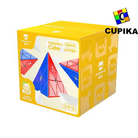 Jual Cube Puzzle Pyraminx Gan Monster Go MG Piramid 3x3x3 Stickerless ...