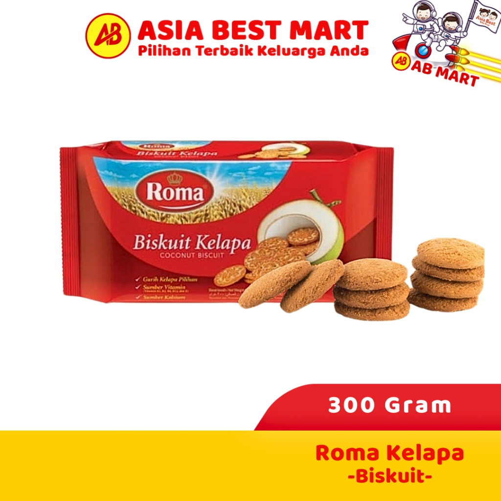 Jual Roma Kelapa 300 Gr/Biskuit Kelapa Snack Cemilan | Shopee Indonesia