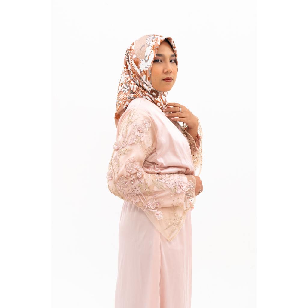 Jual Anggrek dress silk premium outer brokat | Shopee Indonesia