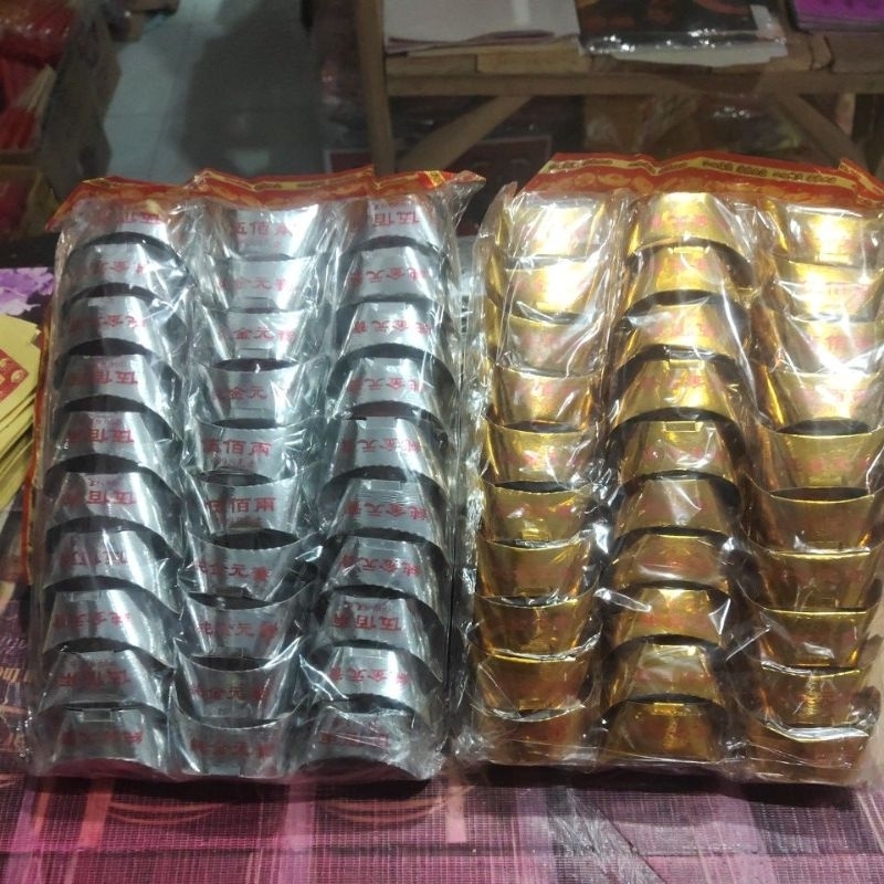 Jual Nyian Po Mas Dan Perak isi 30 pcs | Shopee Indonesia