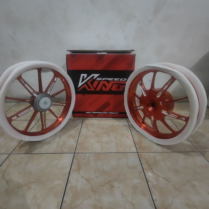 Jual Velg king speed vario 125/150 alumunium CNC satu set depan dan ...