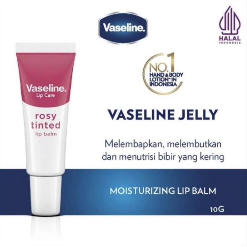 Jual Vaseline lip care rosy tinted lip balm 10gr | Shopee Indonesia