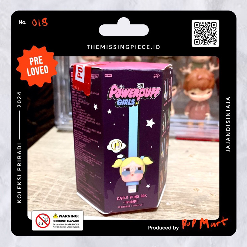 Jual CryBaby Power Puff Girl Cable Iphone - Pop Mart [READY STOCK] | Shopee Indonesia