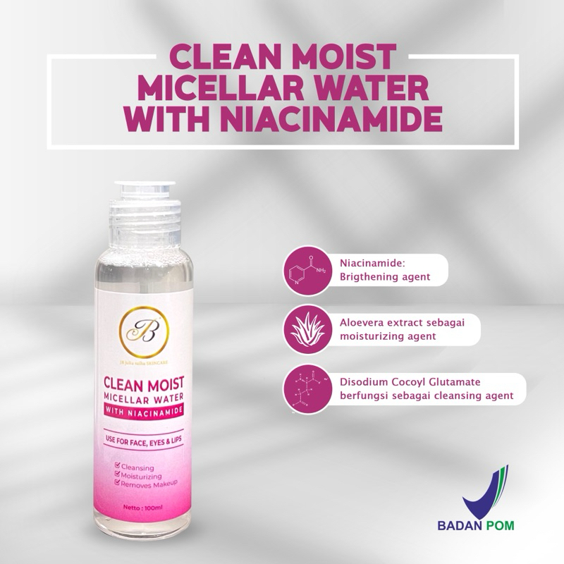 Jual JB skincare CLEAN MOIST MICELLAR WATER WITH NIACINAMIDE | Shopee ...