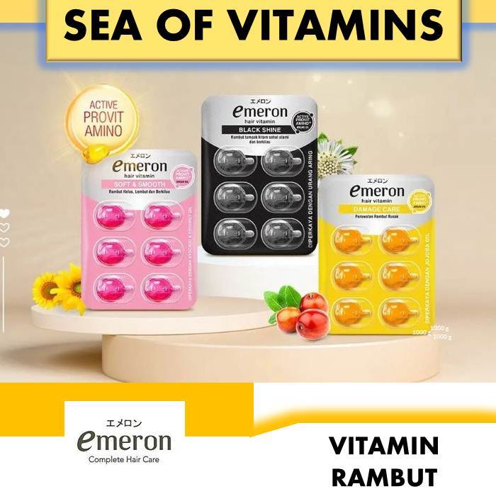 Jual EMERON HAIR VITAMIN - VITAMIN RAMBUT | Shopee Indonesia