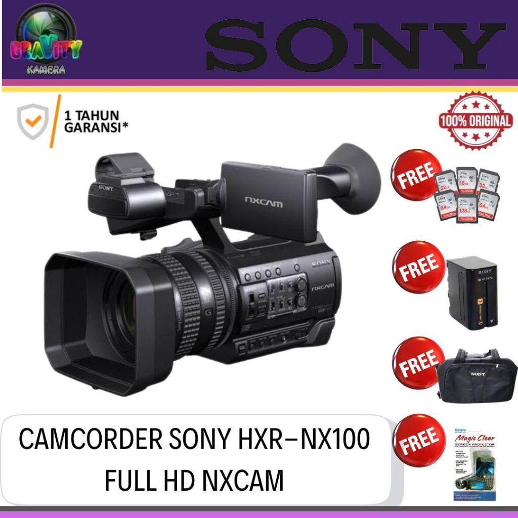 Jual SONY HXR-NX100 CAMCORDER / SONY HXR-NX100 / SONY NX100 | Shopee ...