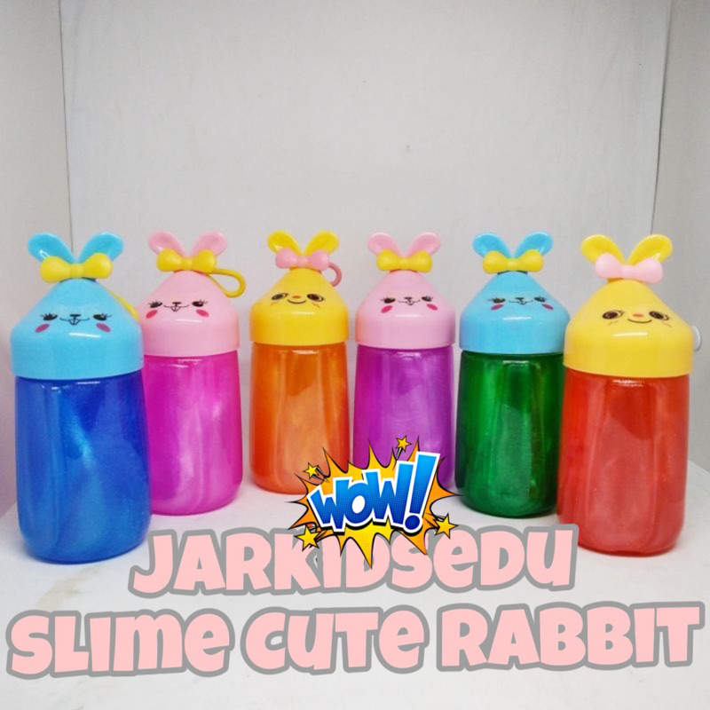 Jual Mainan Slime Cute Rabbit Tube Tabung Bentuk Kelinci Lucu Crystal ...
