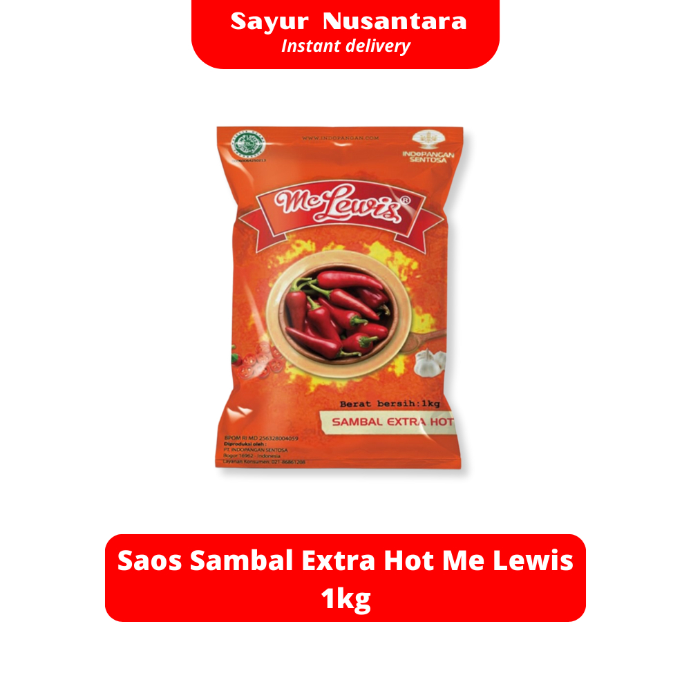Jual Saos Sambal Extra Hot Me Lewis 1kg - Sayur Nusantara | Shopee ...