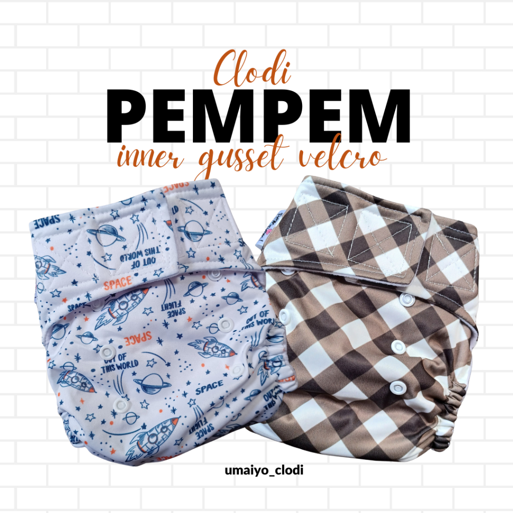 Jual Clodi Popok Kain Bayi PEMPEM INNER GUSSET - termasuk INSERT CLoudy ...
