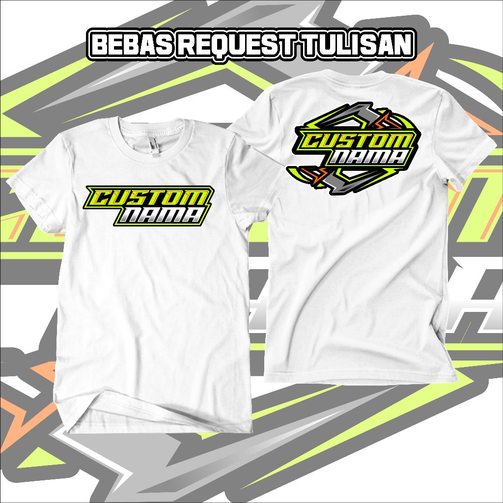 Jual Kaos Custom / Kaos Tshirt Custom Racing Bebas Request Tulisan ...