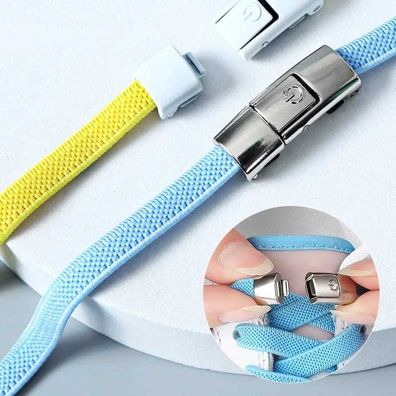 Jual Tali Sepatu Elastis Karet Model Lock Shoelace Laces - Tali Sepatu ...