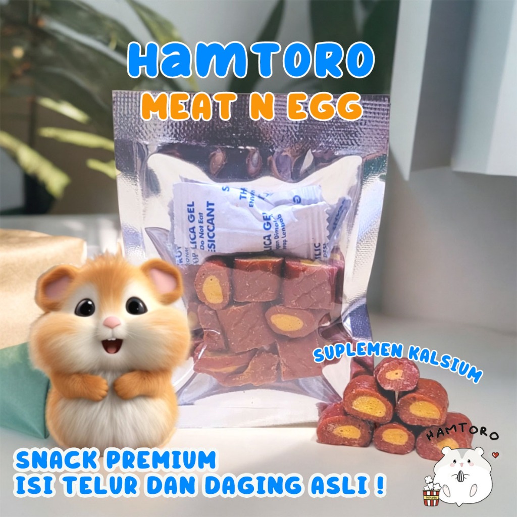 Jual Hamtoro Meat n Egg Snack Daging dan Telur Dental Kesehatan Gigi ...