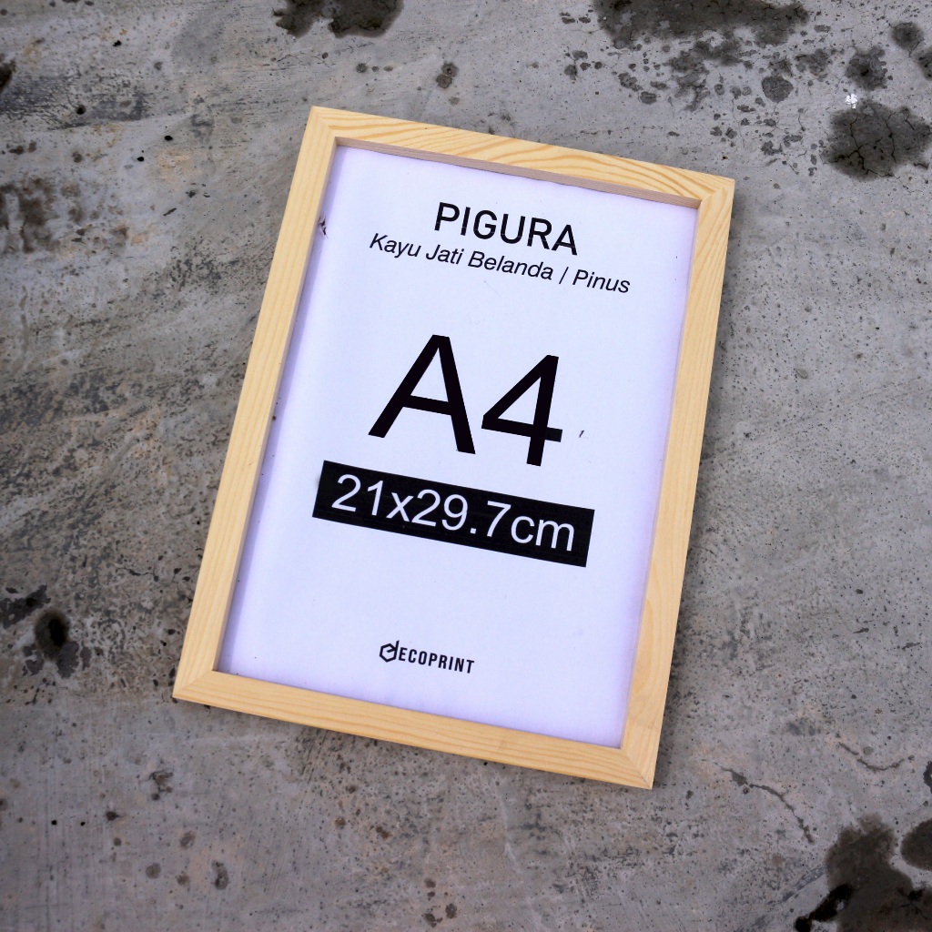 Jual Pigura Kayu Jati Belanda Ukuran S8R Bingkai Frame Kayu Jati ...