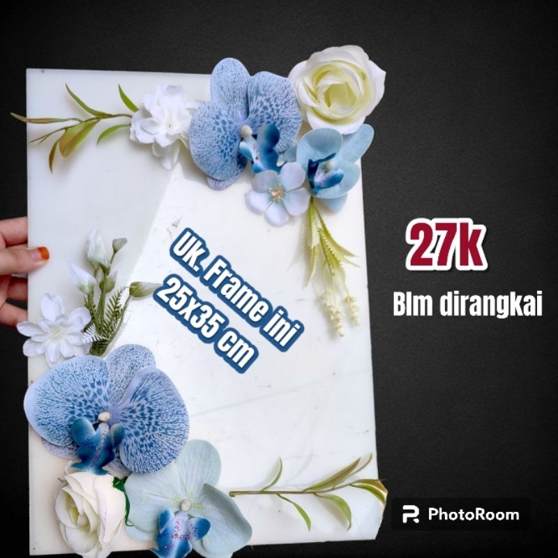 Jual DIY Rangkaian Bunga Mahar Anggrek TANPA frame acrylic Mawar ...