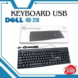 Jual Keyboard Kantor Merk Dell KB-218 ORI USB New Kabel | Shopee Indonesia