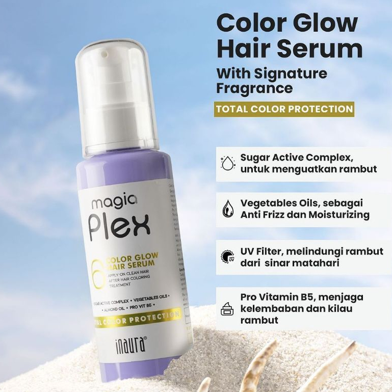 Jual INAURA Magia Plex Color Glow Hair Serum Step 6 100ml | Shopee ...