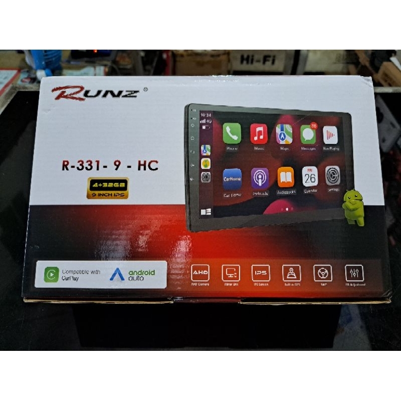 Jual headunit android (os13) 9"inch RUNZ ram 4GB/ rom 32GB (support android auto dan carplay ...
