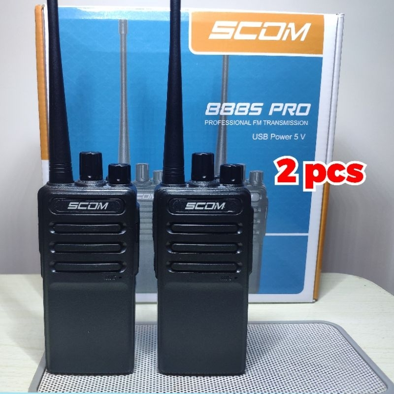 Jual [ COD ] - HT SCOM 888s PRO Handy Talkie / Walkie Talkie 888s batterai 3000 mah Power 5 watt ...