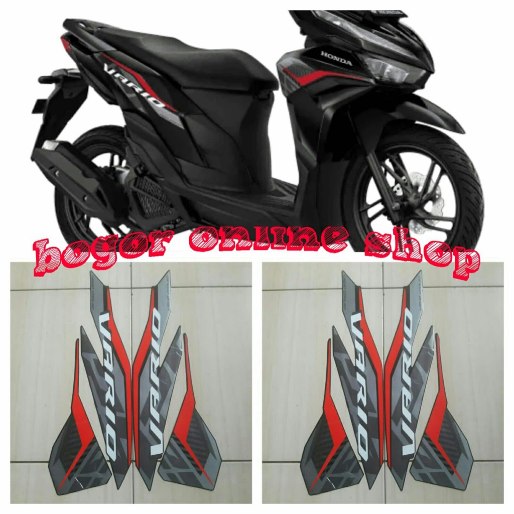 Jual stiker body motor vario 125 2022 full hitam | Shopee Indonesia