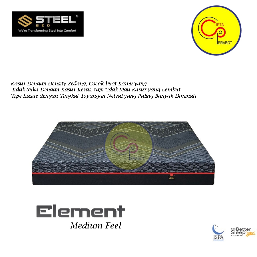 Jual Kasur Busa Tempat Tidur Non Spring Steel Smart Element Medium ...