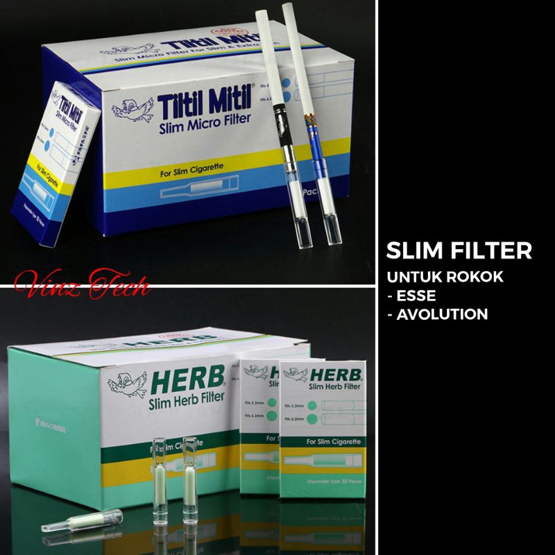 Jual Pipa Filter Slim Tiltil Mitil dan Herb Ukuran Mini isi 10pcs | Shopee Indonesia
