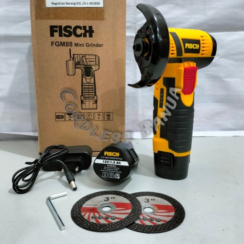 Jual MESIN GRINDA MINI "FISCH" FGM88 ||CORDLESS MINI DIE GRINDER FISCH ...