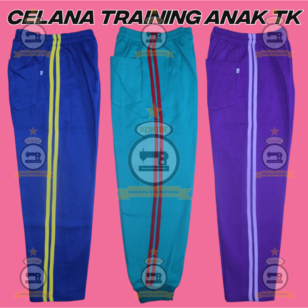Jual Celana Training Anak TK Panjang/ Celana Olahraga/ Celana Jogging/Seragaman | Shopee Indonesia