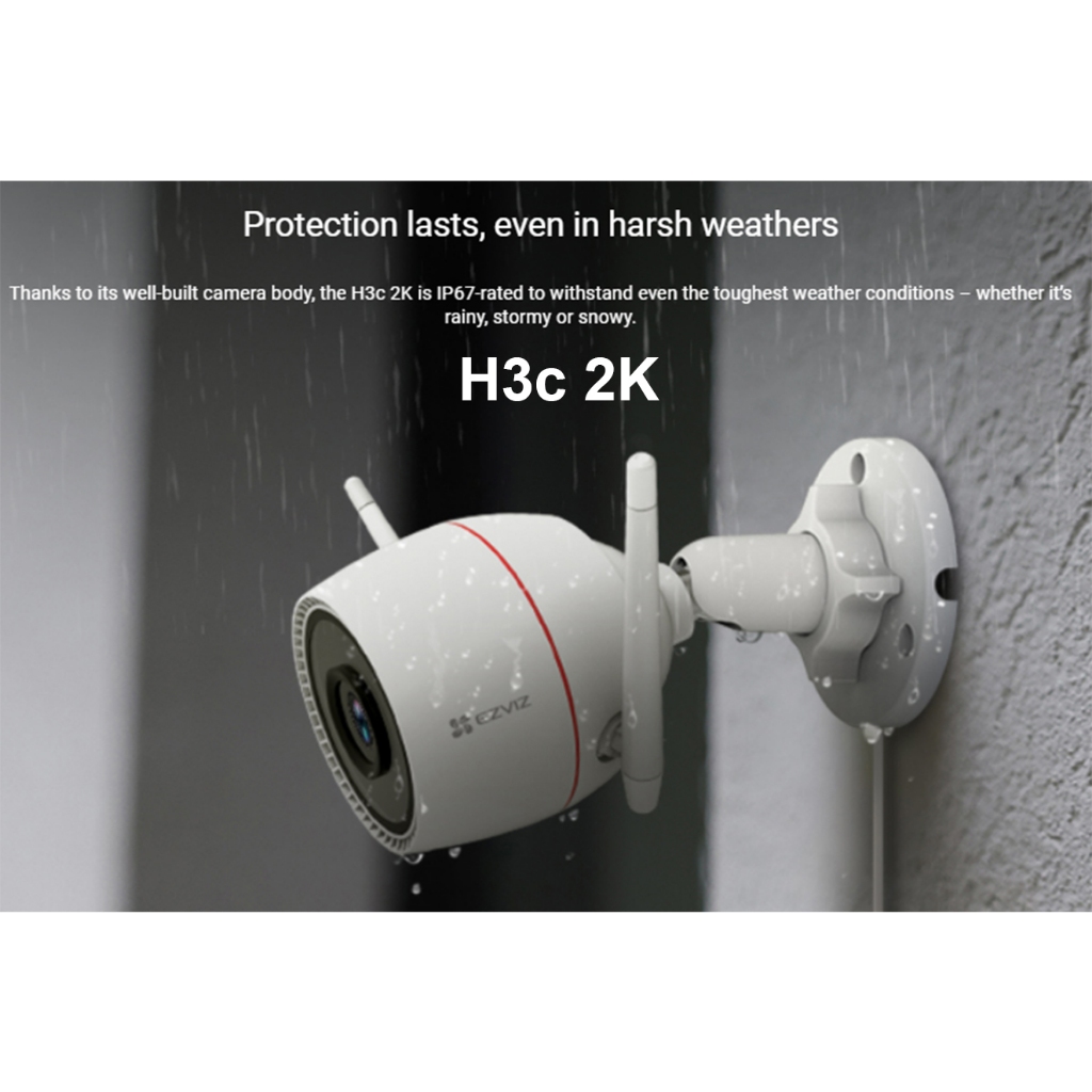 Jual EZVIZ COLOR NIGHT H3c 2K WiFi IP CCTV Camera Outdoor 2-WAY TALK ...