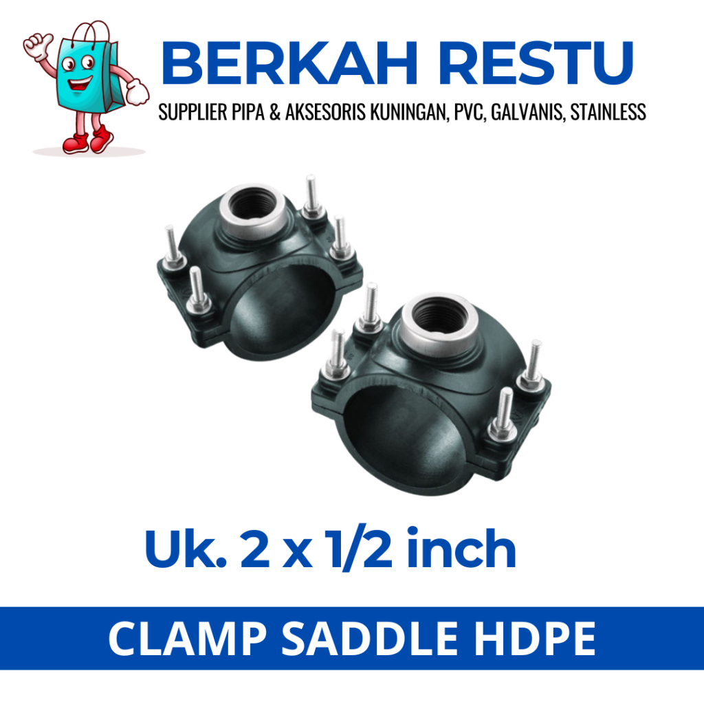Jual Clamp saddle HDPE / Klem sadel ukuran 2" x 1/2" | Shopee Indonesia