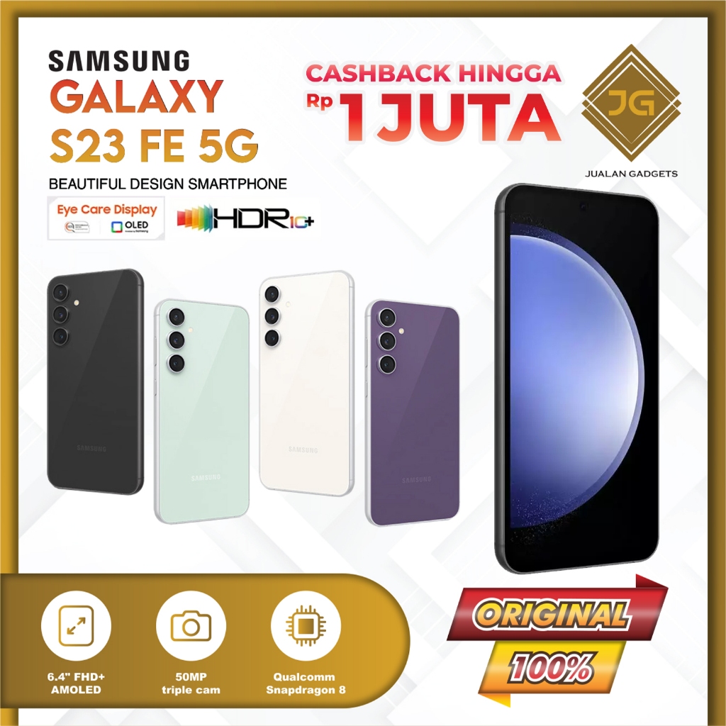 Jual Samsung Galaxy S23 FE S23FE 8/256 GB 8/128 GB Garansi Resmi Not S20 FE S21 FE | Shopee ...