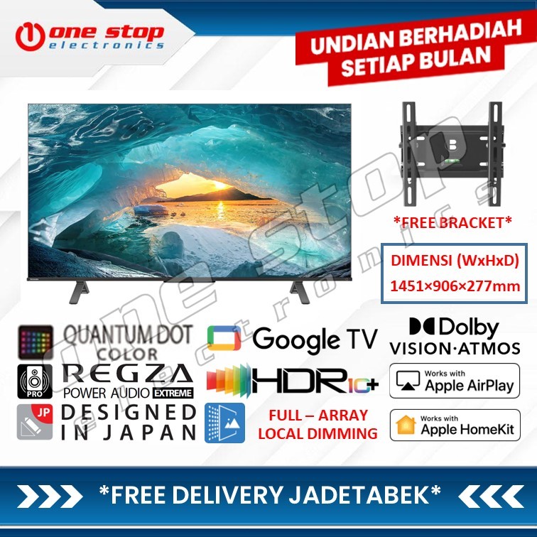 Jual TOSHIBA 65M550MP / 65 M550M QLED 4K UHD HDR10+ Google TV 65 Inch | Shopee Indonesia