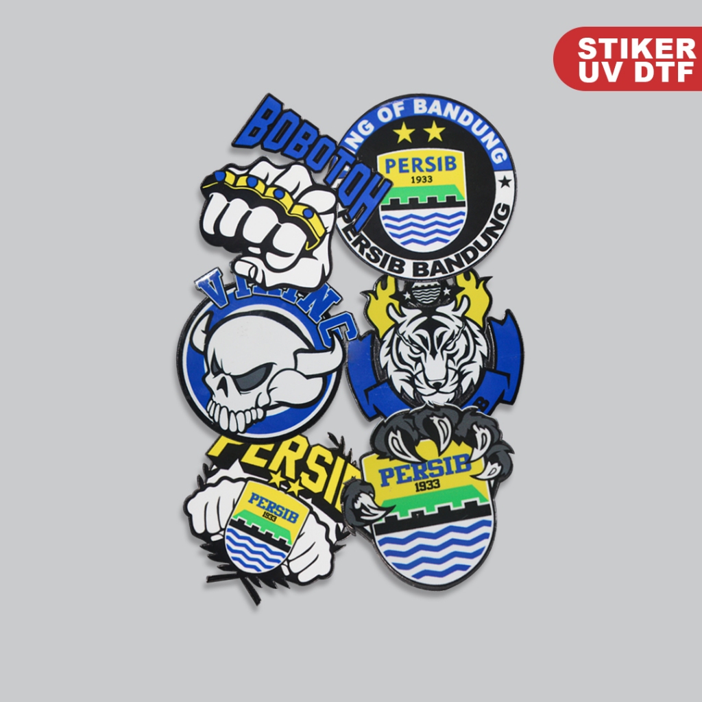 Jual Stiker logo UV DTF Persib timbul anti air bukan cutting sticker ...
