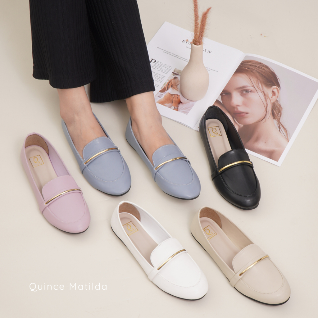 Jual QUINCE Matilda Flat Shoes Wanita | Shopee Indonesia