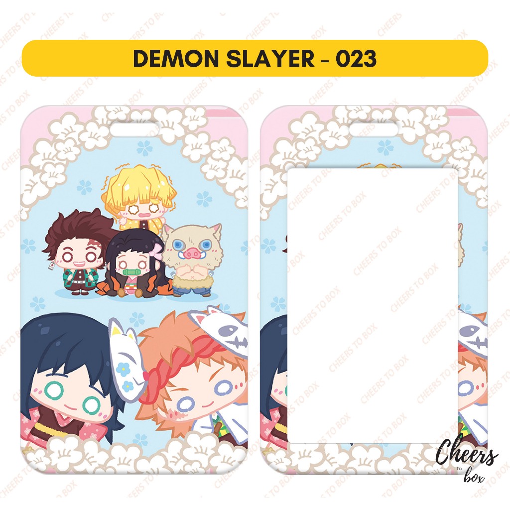 Jual (N009) DEMON SLAYER ID Card Holder / Nametag Tanpa Tali Lanyard ...
