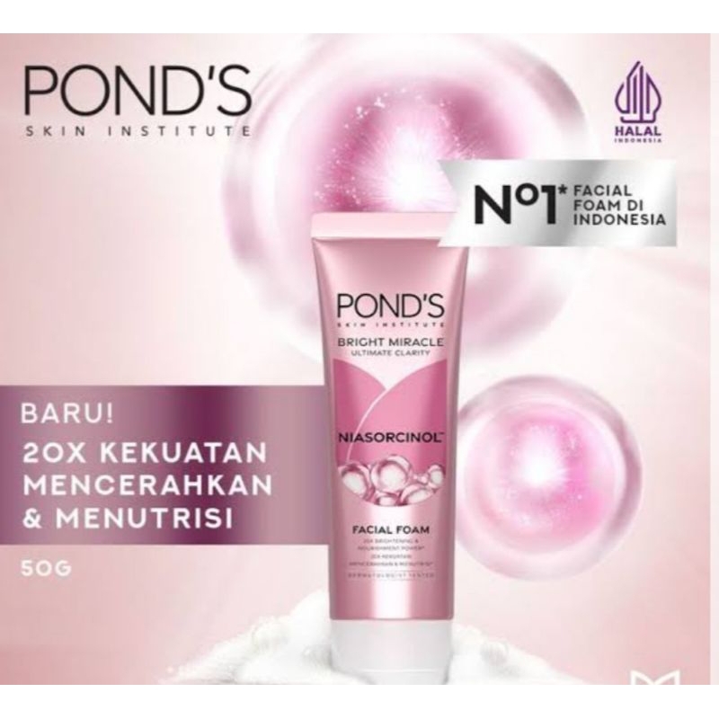 Jual Ponds Facial Foam 50g kemasan baru | Shopee Indonesia