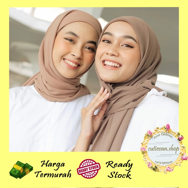 Jual Jilbab Segiempat Inner 2 In 1 Pollycotton Premium / Hijab Segitiga ...