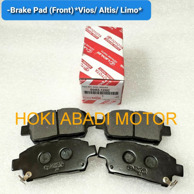 Jual Brake pad kampas rem depan Toyota Vios/Altis/Limo 04465-12592 ...