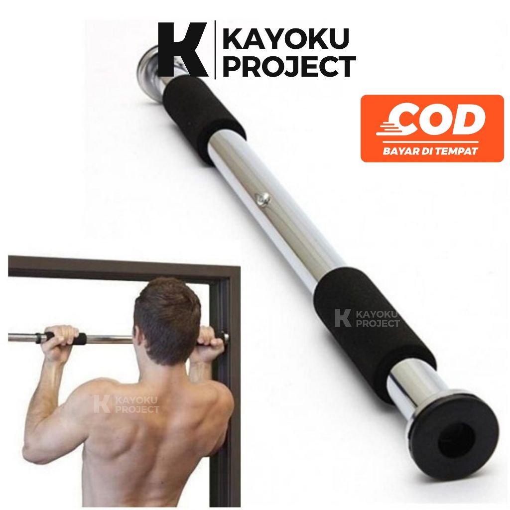Jual Door Chinning Bar / Pull Up Bar Dinding Pintu 62-100CM / Pull Up ...
