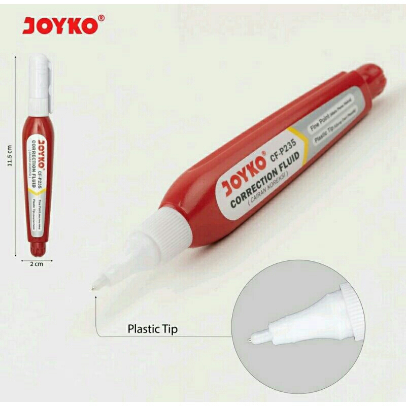 Jual JOYKO CORRECTION FLUID PEN TIPEX CAIR JOYKO PUTIH CF-P235 TIPX TIP ...