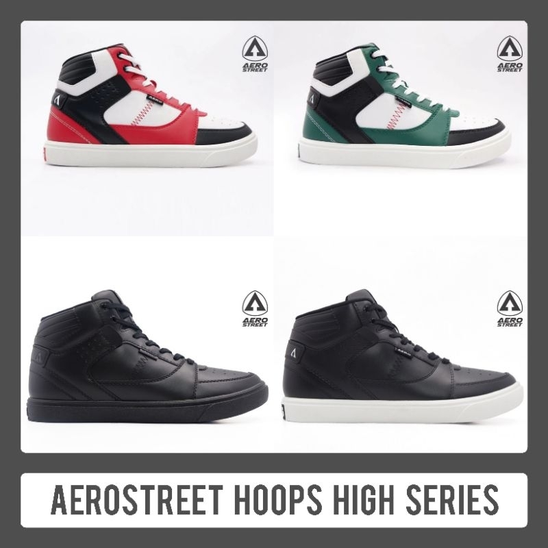 Jual Aerostreet Hoops High - Sepatu Sneakers Pria Wanita Aero Limited | Shopee Indonesia