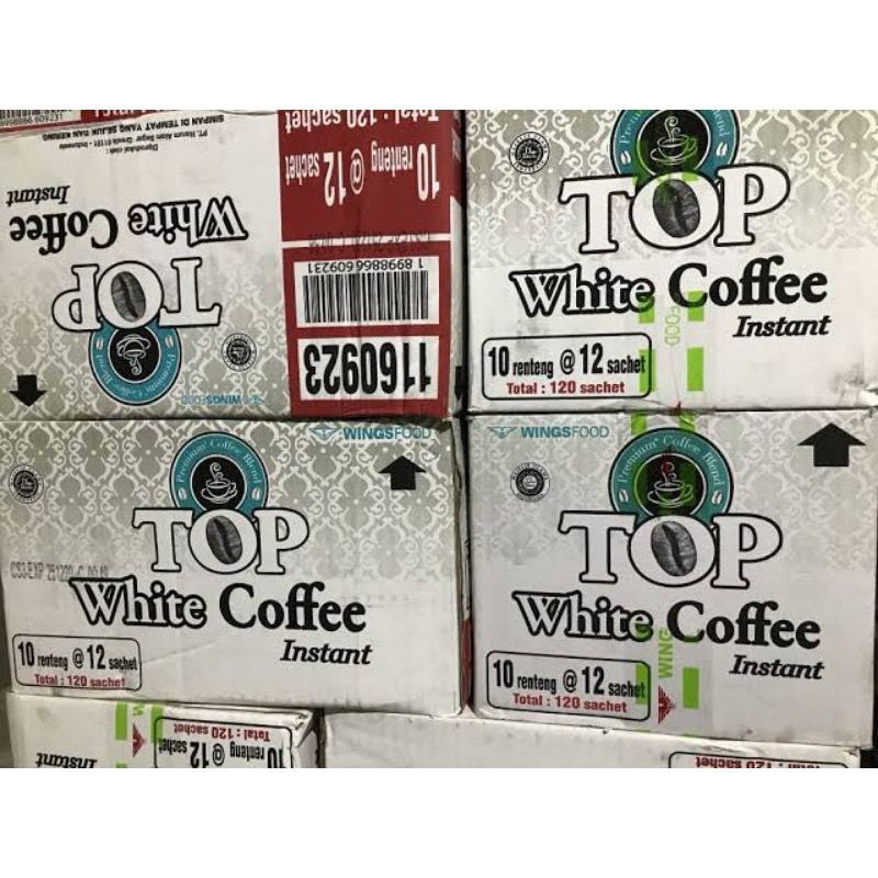 Jual Top White Coffee 1 Dus isi 10 Renceng=120 Sachet@21g | Shopee ...