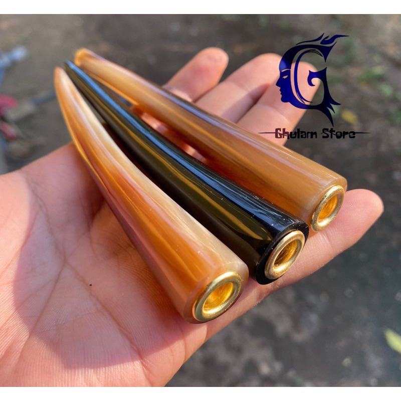 Jual Once Pipa Roko Tanduk Kerbau Kebo Sapi Panjang 10cm Original Dan ...
