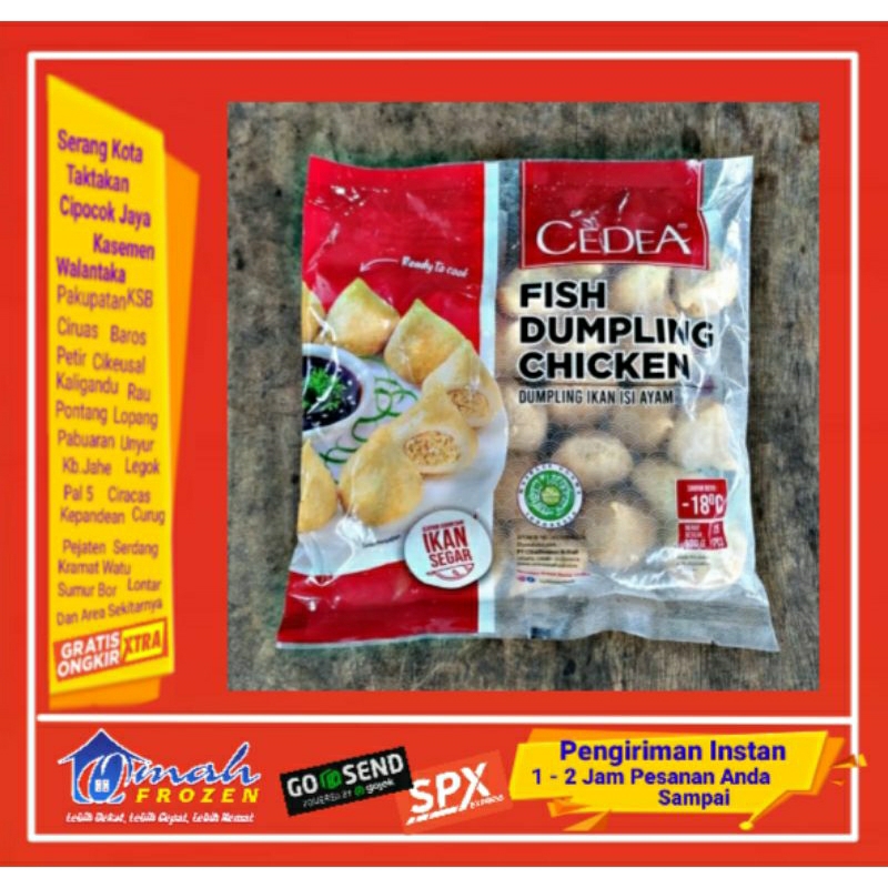 Jual Dumpling Ayam Cedea 500g,Dumpling ayam, Frozen Serang | Shopee ...