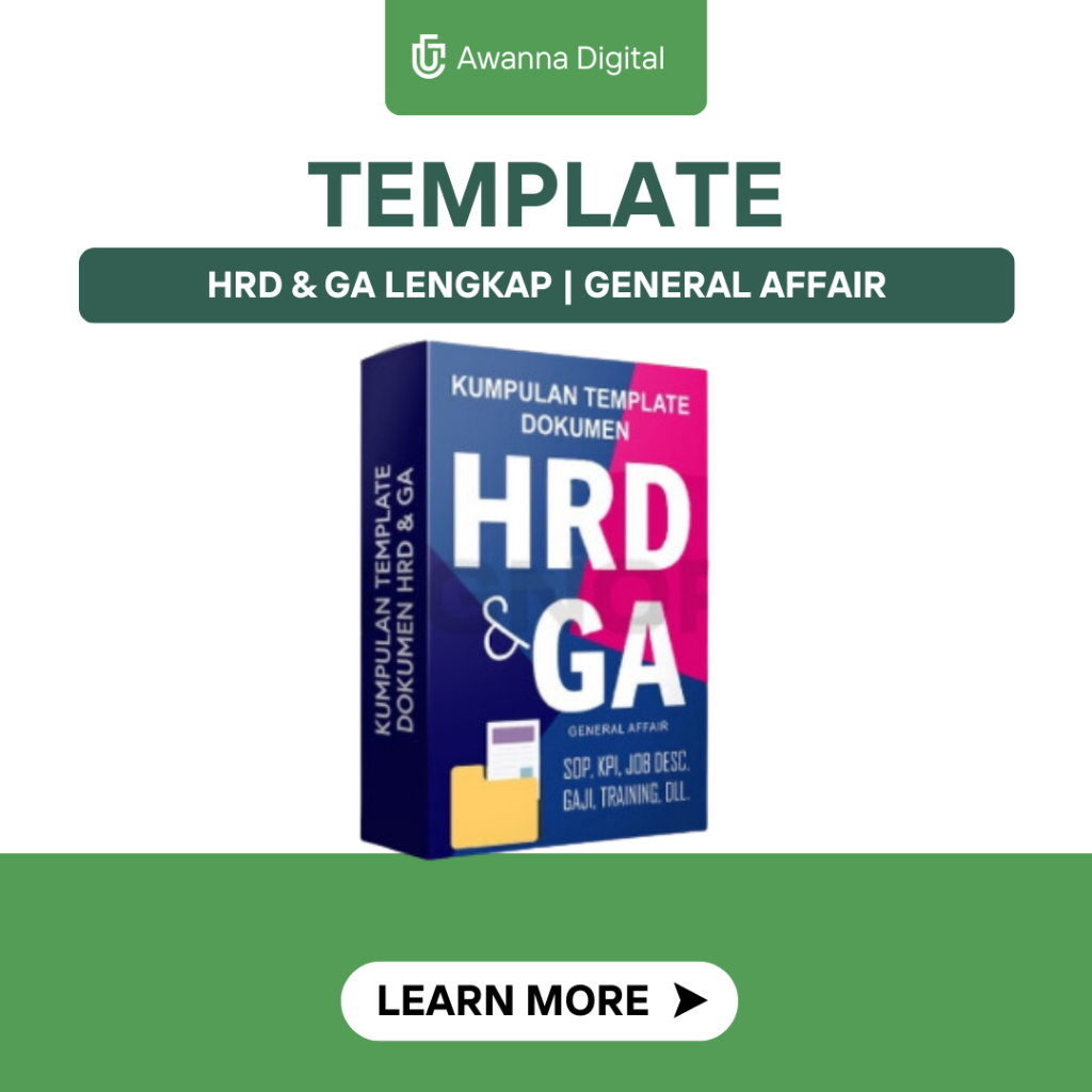 Jual Template HRD & GA Lengkap | General Affair | Shopee Indonesia