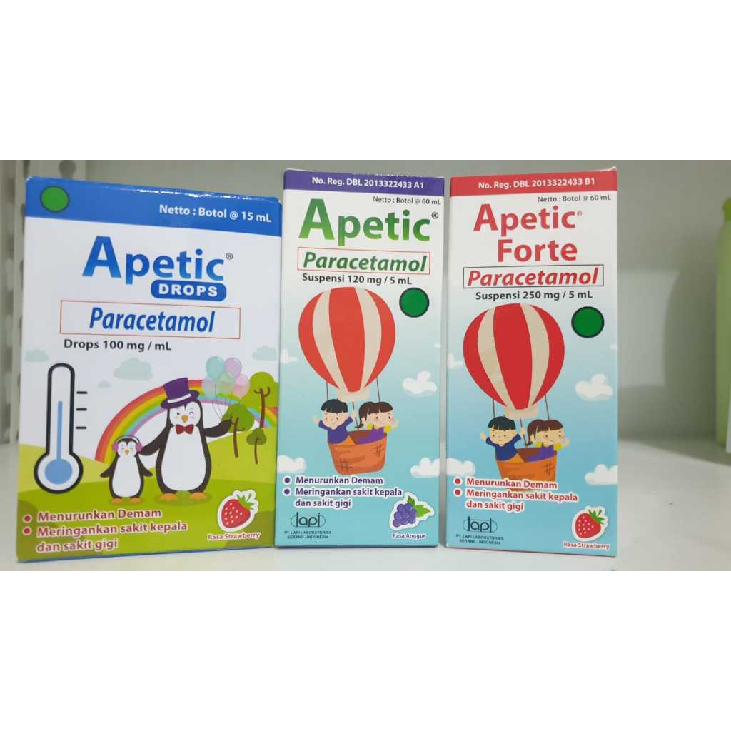 Jual Apetic drop (100mg/ml) rasa strawberry 15ml | Apetic sirup (120mg ...