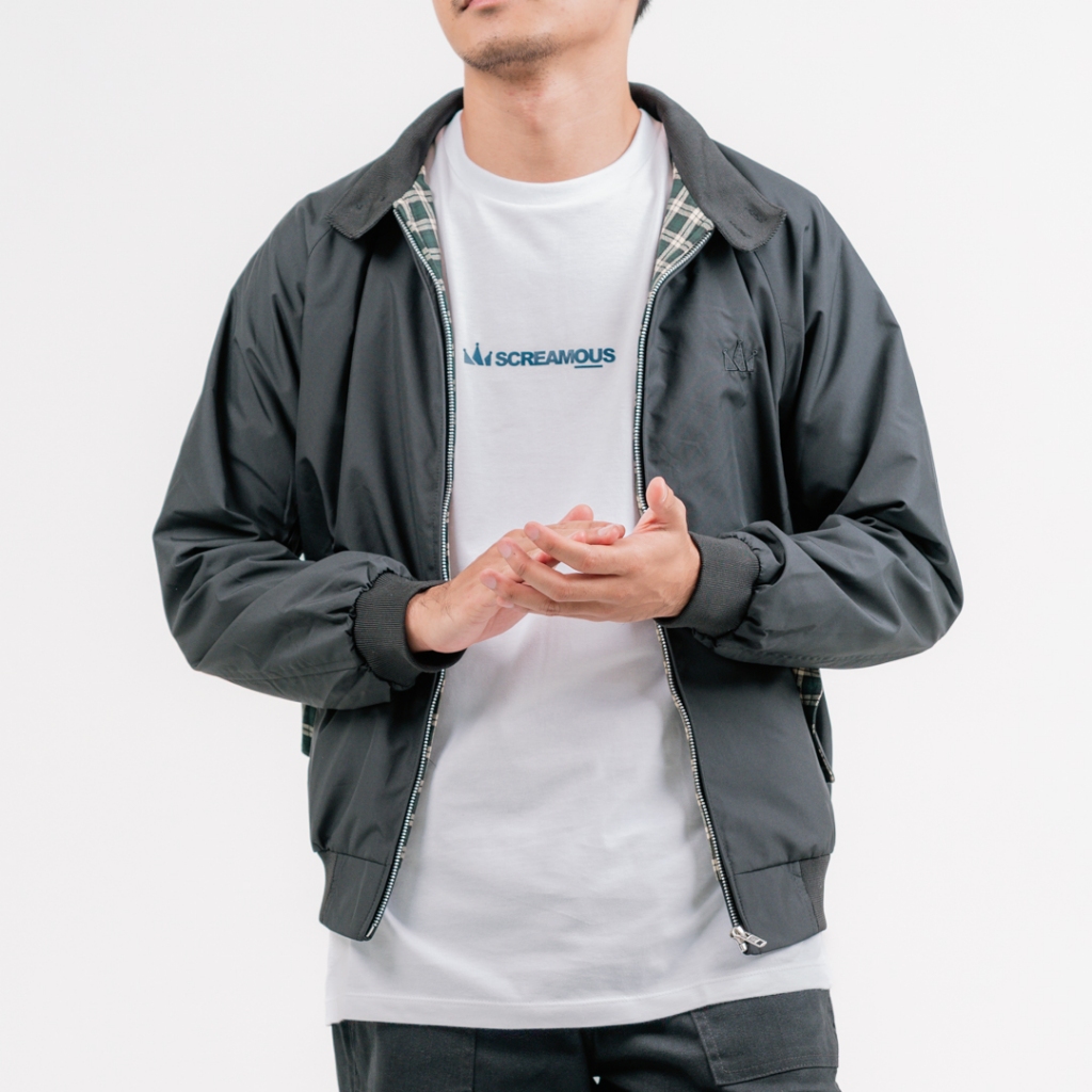Jual Screamous Jacket Harrington CLETO BLACK | Shopee Indonesia